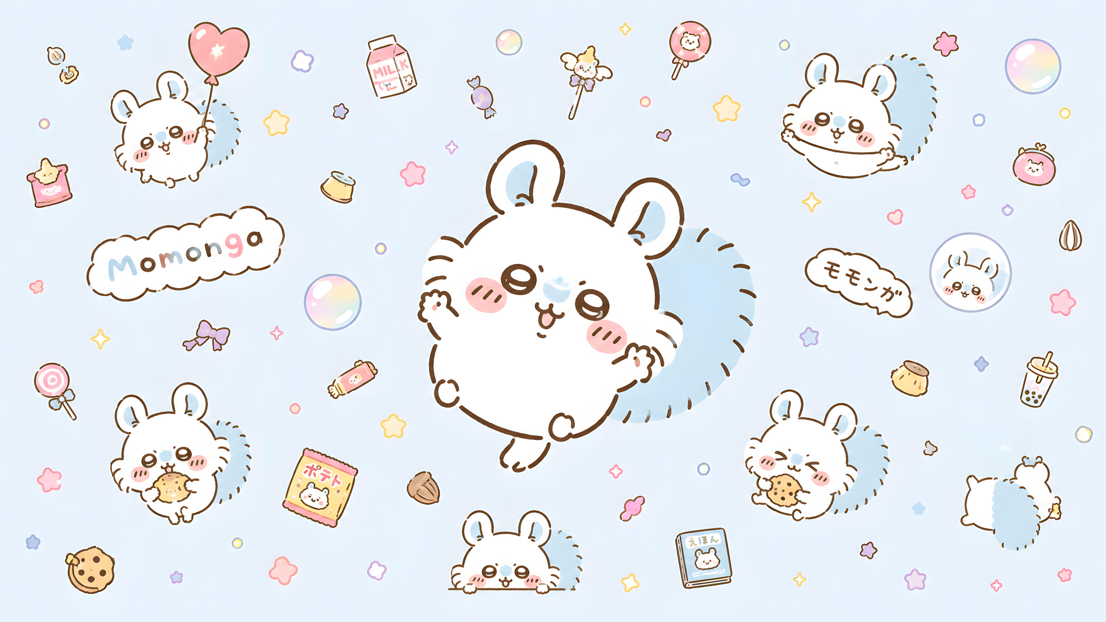 【4K高画質】モモンガ(Momonga) PC/パソコン 壁紙｜背景画像 無料ダウンロード - Chiikawa Wallpaper